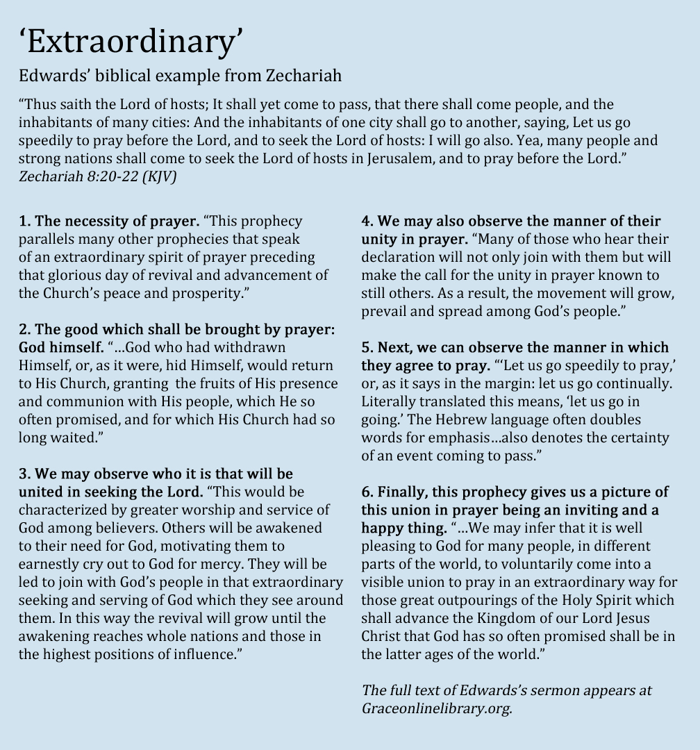 What Jonathan Edwards meant by ‘extraordinary prayer’ « iB2 News